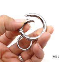 China Custom Spring O Ring Clasp 15mm-50mm Zinc Alloy Die Casting for Key Chains and Bag Hardware for sale