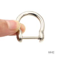 China Screw D Ring Buckle Zinc Alloy 20mm Metal D Ring for Purse Bag Hardware for sale