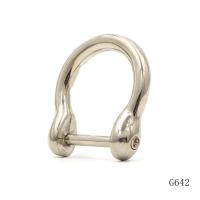 China Screw D Ring Buckle Zinc Alloy 20mm Metal D Ring for Purse Bag Hardware for sale