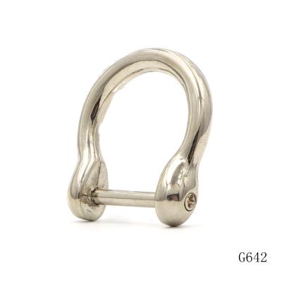 China Screw D Ring Buckle Zinc Alloy 20mm Metal D Ring for Purse Bag Hardware for sale