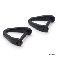 China Matte Black Screw D Ring Detachable Zinc Alloy D Rings for Bags OEM ODM for sale