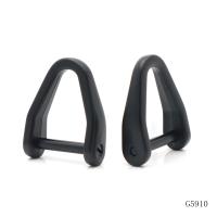 China Matte Black Screw D Ring Detachable Zinc Alloy D Rings for Bags OEM ODM for sale