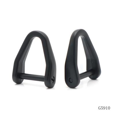 China Matte Black Screw D Ring Detachable Zinc Alloy D Rings for Bags OEM ODM for sale