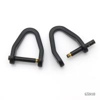 China Matte Black Screw D Ring Detachable Zinc Alloy D Rings for Bags OEM ODM for sale
