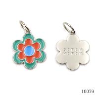 China Zinc Alloy Soft Enamel Flower Bag Charm Colorful Custom for Handbags Accessories for sale
