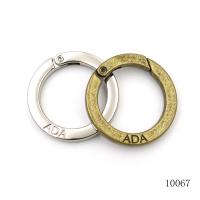 China Brass Spring O Ring Corrosion Resistant Round Carabiner Clips Customizable for sale