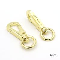 China Custom Logo Zinc Alloy Gold Swivel Snap Hook 50mm Corrosion Resistant for Handbag Straps for sale