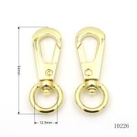 China Custom Logo Zinc Alloy Gold Swivel Snap Hook 50mm Corrosion Resistant for Handbag Straps for sale
