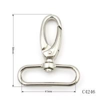 China 41mm Nickel Snap Hook OEM ODM Bag Snap Hook For Handbag Hardware for sale