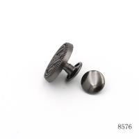 China Custom Zinc Alloy Logo Rivets 4-8mm Small Hat for Bags Leather Clothing for sale
