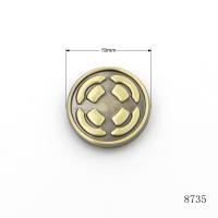 China 19mm Zinc Alloy Cap Rivet OEM ODM Custom Embossed Logo for Leather Bags for sale