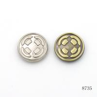 China 19mm Zinc Alloy Cap Rivet OEM ODM Custom Embossed Logo for Leather Bags for sale