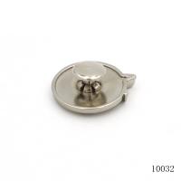 China 20mm Zinc Alloy Silver Plated Rivet with Custom 3D Logo OEM ODM for sale