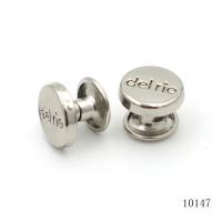 China Customized Small Metal Rivets Silver Flat Head Rivets 10mm For Bag for sale