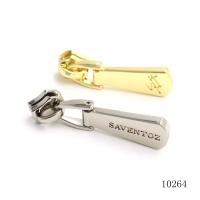 China OEM ODM Metal Zipper Puller #5 Bag Zip Puller With Engraved Logo for sale