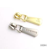 China OEM ODM Metal Zipper Puller #5 Bag Zip Puller With Engraved Logo for sale