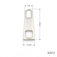 China Nickel Silver Zipper Pull OEM ODM Zipper Puller Tag Attachments for sale
