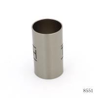 China Solid Brass Cord Keeper Cylinder Laser Cut Logo Custom Size 10mm OD for Bags Backpacks for sale