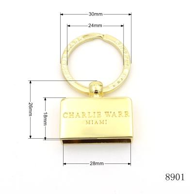 China Custom Engraved Logo Key Fob Hardware Stainless Steel Zinc Alloy Key Ring OEM ODM for sale