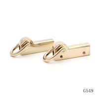 China Custom Gold Double Ear Clip Screw Set for Bag Handles Corrosion Resistant Zinc Alloy for sale