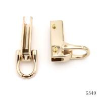 China Custom Gold Double Ear Clip Screw Set for Bag Handles Corrosion Resistant Zinc Alloy for sale