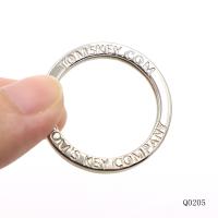 China Silver Plated Split Key Ring Waterproof Flat Key Ring 25 mm Key Chain Accessories for sale