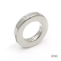 China Custom Zinc Alloy O Ring for Leather Strap OEM ODM Engraved Silver Metal Ring 20mm for sale