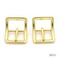 China Zinc Alloy Metal Pin Buckle 20mm Heavy Duty Gold Curved Adjustable Belt Buckle for sale