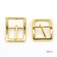 China Zinc Alloy Metal Pin Buckle 20mm Heavy Duty Gold Curved Adjustable Belt Buckle for sale