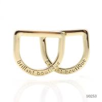 China Custom 20mm D Ring Buckle Light Gold Metal Strap Adjuster for Pet Hardware Bag Accessories for sale
