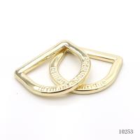 China Custom 20mm D Ring Buckle Light Gold Metal Strap Adjuster for Pet Hardware Bag Accessories for sale