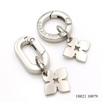 China Custom Metal Key Chain Flower Bag Tag Eco Friendly Silver Zinc Alloy 35 Colors for sale