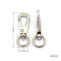 China OEM ODM Metal Swivel Snap Hook 100000 Cycles Durable Keychain Carabiner Clip Bag Accessories for sale