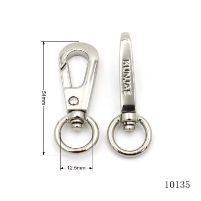 China OEM ODM Metal Swivel Snap Hook 100000 Cycles Durable Keychain Carabiner Clip Bag Accessories for sale