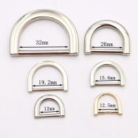 China Gunmetal Nickel Plated Flat Bag D Rings 25mm for Handbag Purse Hardware for sale