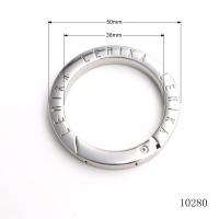 China Custom Key Chain Rings 50mm Gate O Ring With Branded Engraved Logo for sale