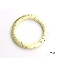 China Custom Key Chain Rings 50mm Gate O Ring With Branded Engraved Logo for sale