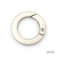 China 30mm Flat Metal O Ring Snap Clasp Key Chain Accessories Zinc Alloy OEM ODM for sale