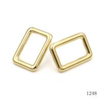 China 25.4mm Zinc Alloy Metal Square Buckle Gold Rectangle Strap Slide for Bag Belt for sale