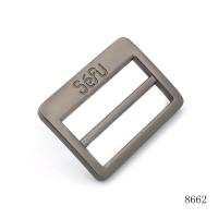 China Gunmetal 38.5mm Tri Slide Buckle Zinc Alloy Adjustable Strap Buckle for Bag Parts Accessories for sale