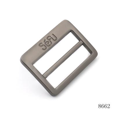 China Gunmetal 38.5mm Tri Slide Buckle Zinc Alloy Adjustable Strap Buckle for Bag Parts Accessories for sale