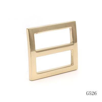 China 26mm Gold Plated Metal Square Buckle for Handbag Strap OEM ODM Custom Logo Zinc Alloy for sale
