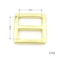 China 19mm Zinc Alloy Tri Glide Webbing Adjustment Buckle for Handbag OEM Custom for sale