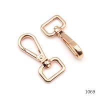 China Rose Gold Plating Bag Snap Clasp 15.5mm Snap Hook For Bag Hardware for sale
