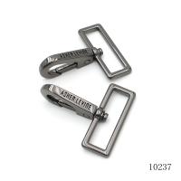 China Gunmetal Swivel Snap Hook 38mm Heavy Duty Zinc Alloy with Custom Logo Engraved for Bag Straps for sale