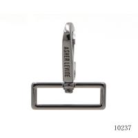 China Gunmetal Swivel Snap Hook 38mm Heavy Duty Zinc Alloy with Custom Logo Engraved for Bag Straps for sale