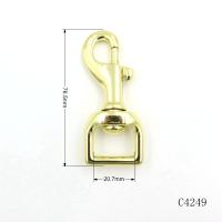 China Heavy Duty Swivel Snap Hook 20mm Pet Leash Carabiner Zinc Alloy Gold Gunmetal for sale