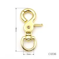 China Zinc Alloy Swivel Snap Hook Heavy Duty 66mm Metal Trigger Snap Gold 400lb for sale