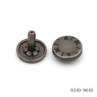 China Flat Circle Rivets 12mm Silver Rivets For Leather , Bags , Handbag for sale