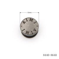 China Flat Circle Rivets 12mm Silver Rivets For Leather , Bags , Handbag for sale